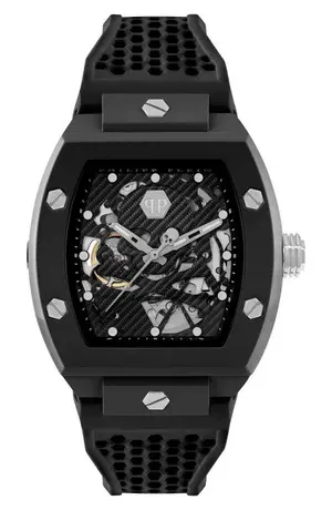 Philipp Plein PHILIPP PLEIN $keleton Ceramic Strap Watch Black Eco Ceramic