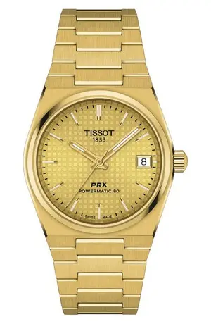 TISSOT Prx Powermatic 80 Bracelet Watch - Gold