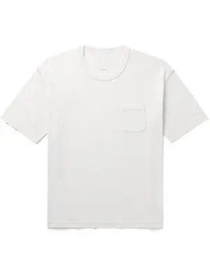 Visvim Jumbo Distressed Cotton-jersey T-shirt