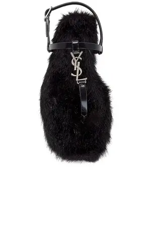 Saint Laurent Cassandra Flat Sandal