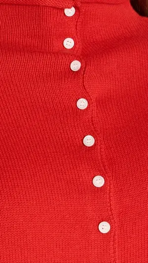 ALEX MILL Taylor Cardigan - Fire Red