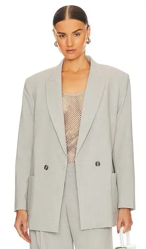 SEROYA Natasha Blazer In Grey