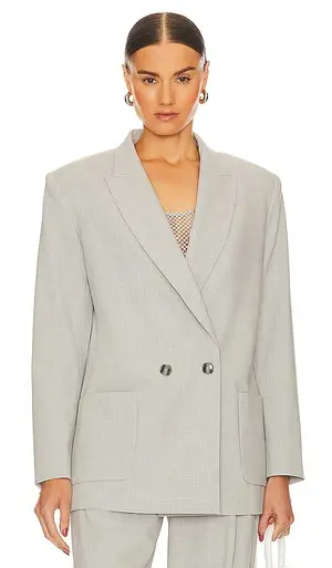 SEROYA Natasha Blazer In Grey