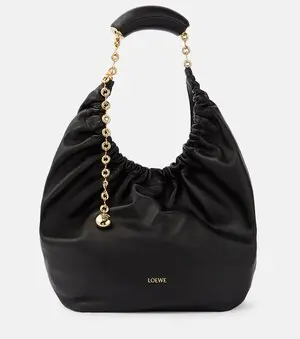 Loewe Squeeze Medium Shoulder Bag - Black