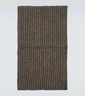 LEMAIRE Ribbed-knit Snood - Grey