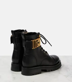 Balmain Romy Leather Lace-up Boots