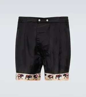 BODE Taureau Printed Silk Boxers