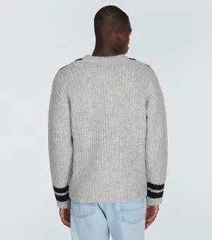 ERL Embroidered Wool-blend Sweater - Multicoloured