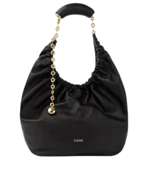 Loewe Squeeze Gold Tone Shoulder Bags