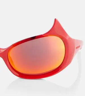 Balenciaga Gotham Cat Eye Sunglasses - Red