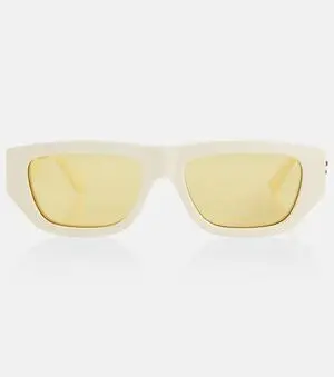 Bottega Veneta Rectangular Sunglasses - White