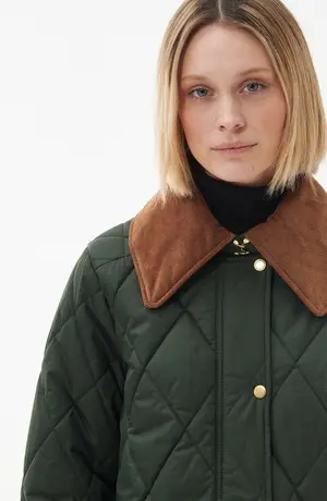 Barbour Marsett Quilted Longline Jacket