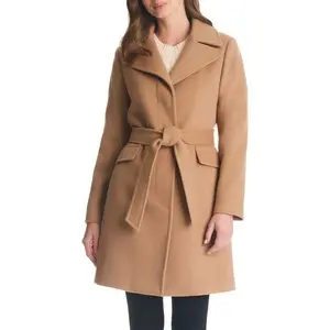 Kate Spade New York Belted Wool-blend Coat