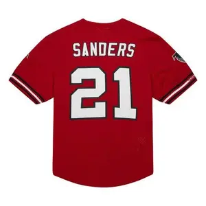 Mitchell & Ness Deion Sanders Atlanta Falcons Mesh Top - Red