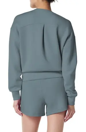 Spanx Airessentials Crewneck Sweatshirt - Dusk Blue
