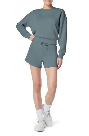 Spanx Airessentials Crewneck Sweatshirt - Dusk Blue