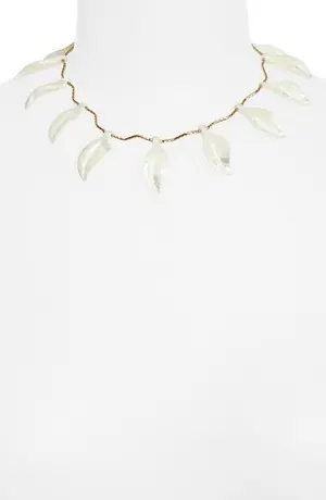 ISSHI Tsuta Ivy Leaf Collar Necklace