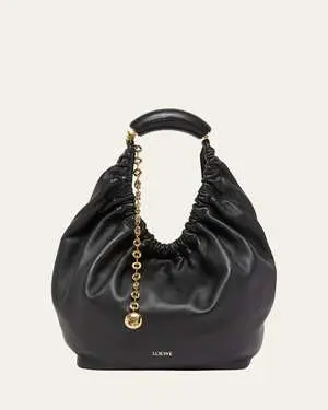 Loewe Squeeze Small Shoulder Bag - Black