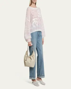 Loewe Squeeze Small Shoulder Bag - Sea Salt