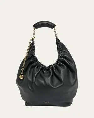 Loewe Squeeze Hobo Bag - Black