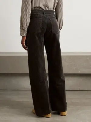 FRAME Cotton-blend Corduroy Wide-leg Pants - Brown