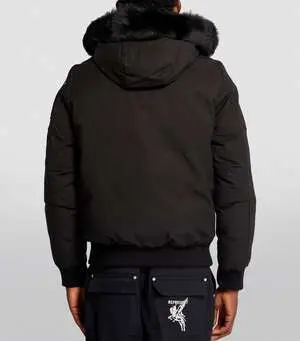 Moose Knuckles Fur-trim Padded Bomber Jacket