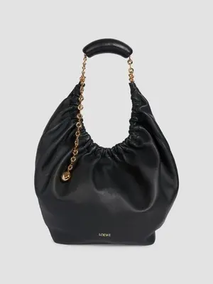 Loewe LOEWE Squeeze Leather Bag Black