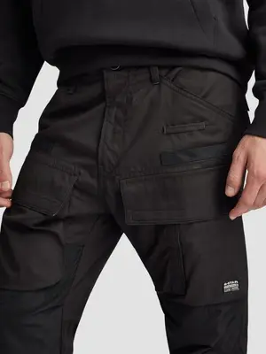 G-star Raw 3d Regular-fit Tapered Cargo Pants - Black