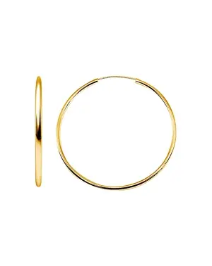 Aqua 18k -plated Sterling Silver Hoop Earrings - Gold