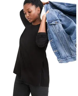 Hatch Collection Long Sleeve T-shirt - Black