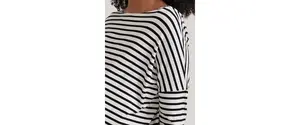 Hatch Collection Long Sleeve T-shirt - Black/white Stripe