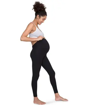 Hatch Collection The Ultra Soft Maternity Over The Bump Legging - Black