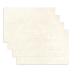 ELRENE HOME FASHIONS Caiden Elegance Damask Placemat, Set Of 4 - Ivory