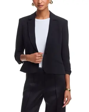 Cinq À Sept Le Petit Khloe Cropped Blazer - Black