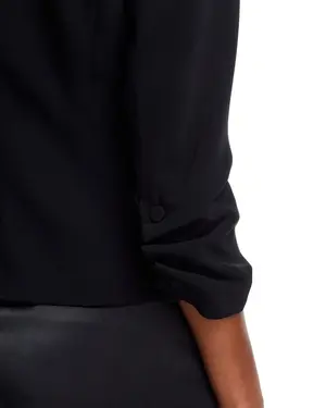 Cinq À Sept Le Petit Khloe Cropped Blazer - Black
