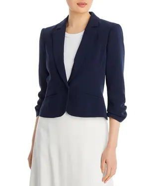Cinq À Sept Le Petit Khloe Cropped Blazer - Navy