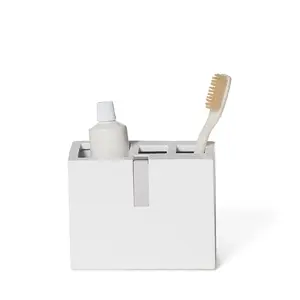 ROSELLI Houston Street Toothbrush Holder - White