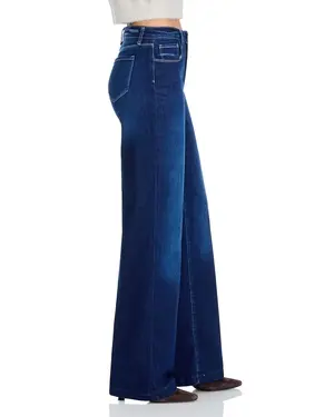 L'Agence Clayton High Rise Wide Leg Jeans