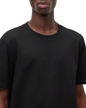 BOSS Tiburt Regular Fit Textured Short Sleeve Tee - Black