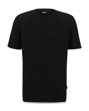 BOSS Tiburt Regular Fit Textured Short Sleeve Tee - Black