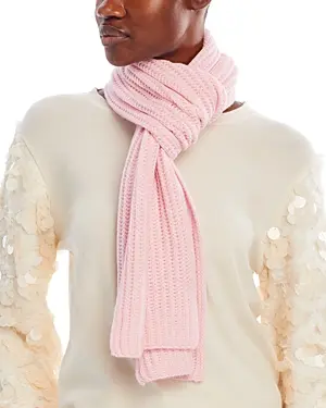 Bloomingdale'S Rib Knit Scarf - Exclusive Pink