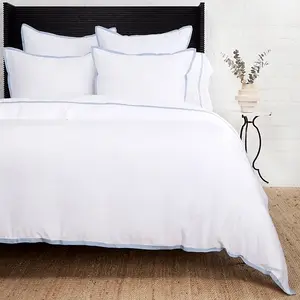 POM POM AT HOME Langston Duvet Cover Set, Queen - Blue