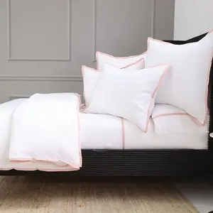 POM POM AT HOME Langston Duvet Cover Set, Queen - Pink