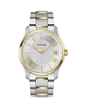Bulova Classic 41mm Watch - Silver/gold
