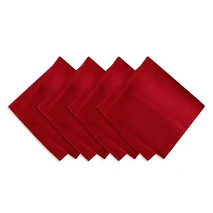 ELRENE HOME FASHIONS Elegance Plaid Damask Napkins, Set Of 4 - Red