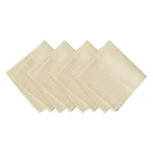 ELRENE HOME FASHIONS Elegance Plaid Damask Napkins, Set Of 4 - Beige