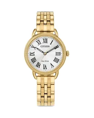 Citizen Eco Classic Bracelet Watch - White/gold