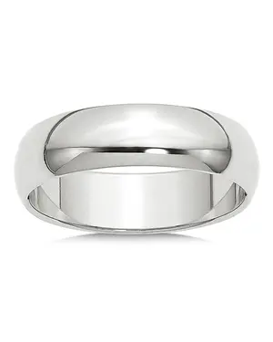 Bloomingdale'S 14k Gold 6mm Band Ring - White