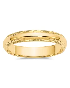 Bloomingdale'S 4mm Milgrain Wedding Band - Gold