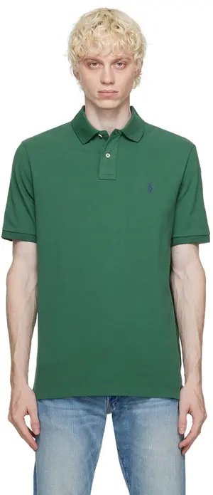 Polo Ralph Lauren Polo Ralph Lauren Green Embroidered Polo - Washed Forest/c0794